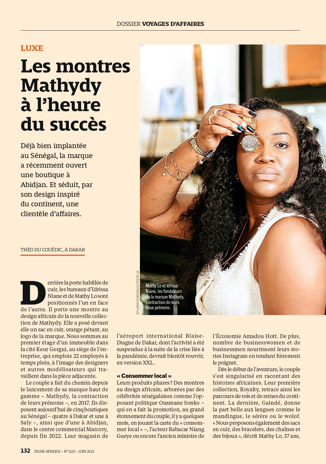 Les montres Mathydy à l’heure du succès selon Jeune Afrique - Mathydy ...